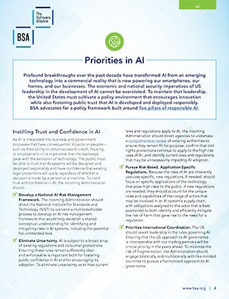 Featured Policy Briefs - BSA Artificial Intelligence