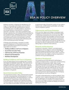 Featured Policy Briefs - BSA Artificial Intelligence
