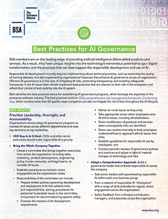Featured Policy Briefs - BSA Artificial Intelligence