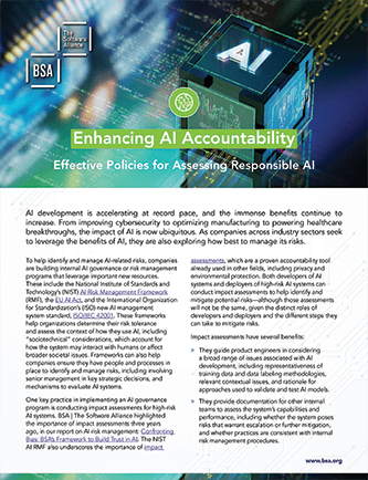 Featured Policy Briefs - BSA Artificial Intelligence