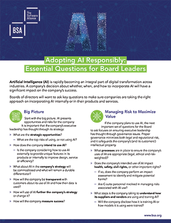 Featured Policy Briefs - BSA Artificial Intelligence